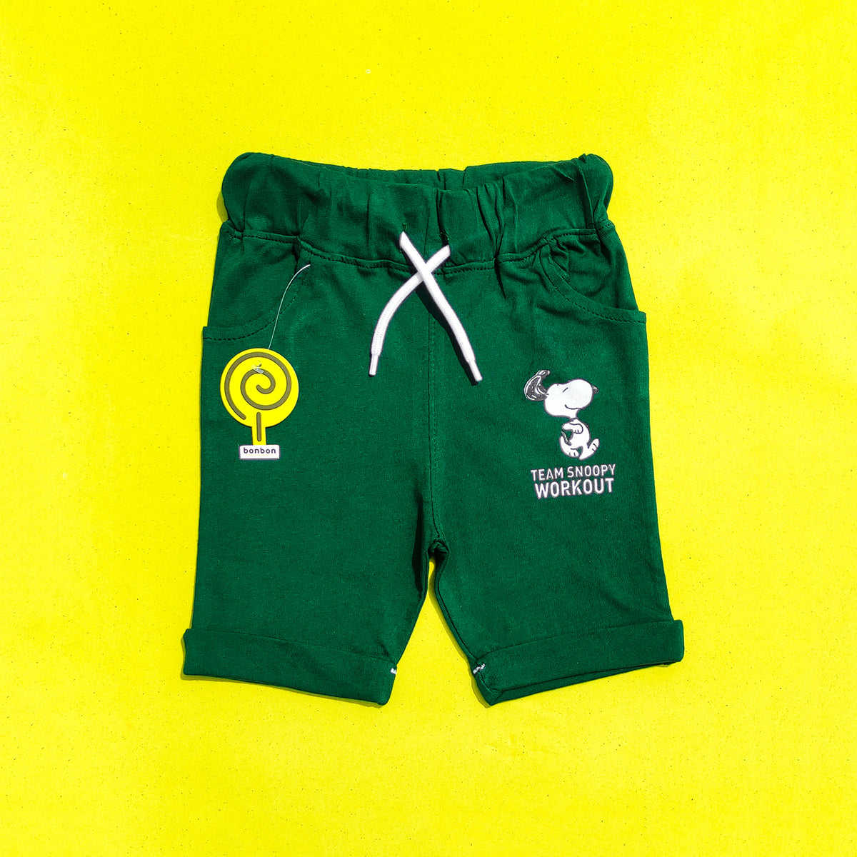 Snoopy British Racing Green Shorts – BonBon.pk